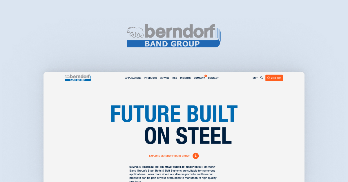 Filmtech 2026 - Berndorf Band Group